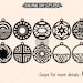 Circle Round Earring Template SVG Laser Cut File Leather Wood Earring ...