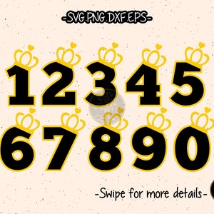 Birthday Princess Baby Girl Number SVG Cut File Cricut Clipart - Etsy