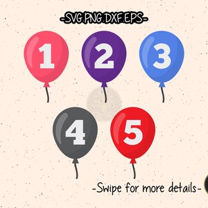 Balloon Birthday Number Letter Font Alphabet SVG Cut File - Etsy 日本