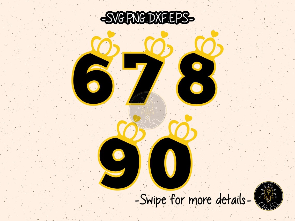 Birthday Princess Baby Girl Number SVG Cut File Cricut Clipart - Etsy