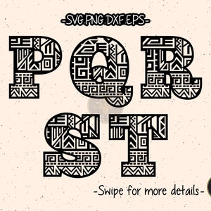 Aztec Number Letter Font Alphabet SVG Cut File Cricut Clipart - Etsy