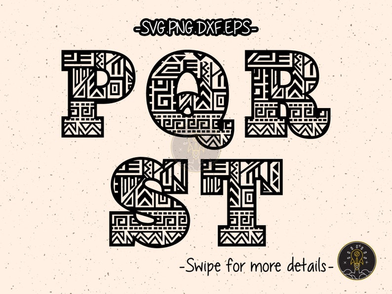Aztec Number Letter Font Alphabet SVG Cut File Cricut Clipart - Etsy