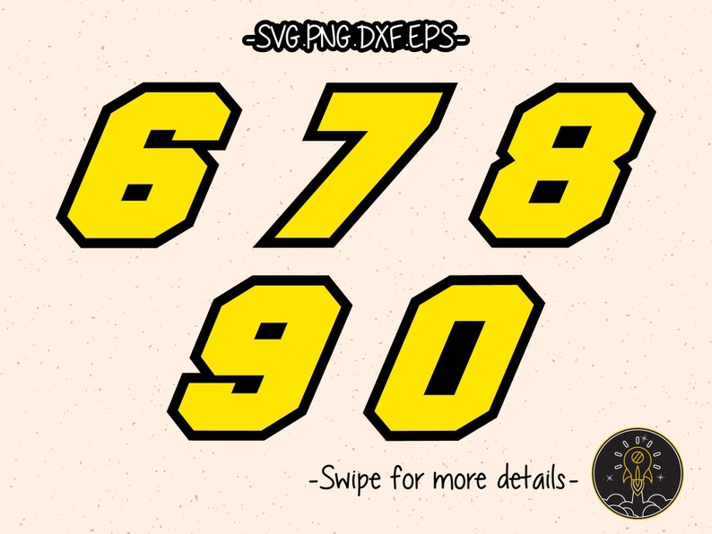 Nascar Supercross Motocross Racing Number Letter Font Alphabet - Etsy