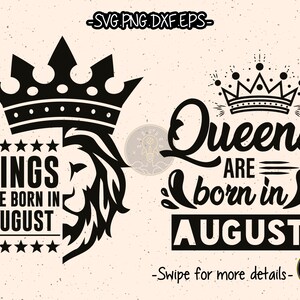 August Birthday SVG Cut File Cricut Clipart Silhouette Cameo - Etsy