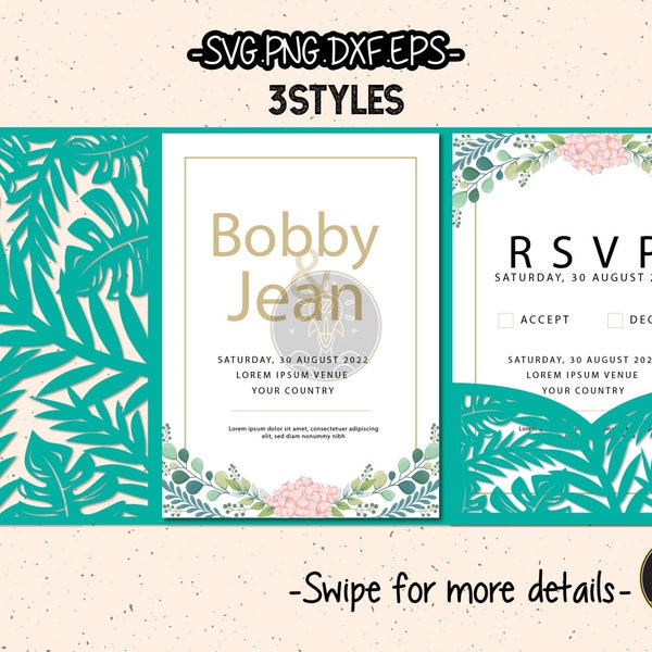 Leaf Invitation - Etsy