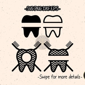 Tooth Dentist Dental Teeth Monogram SVG Cut File Cricut Clipart - Etsy