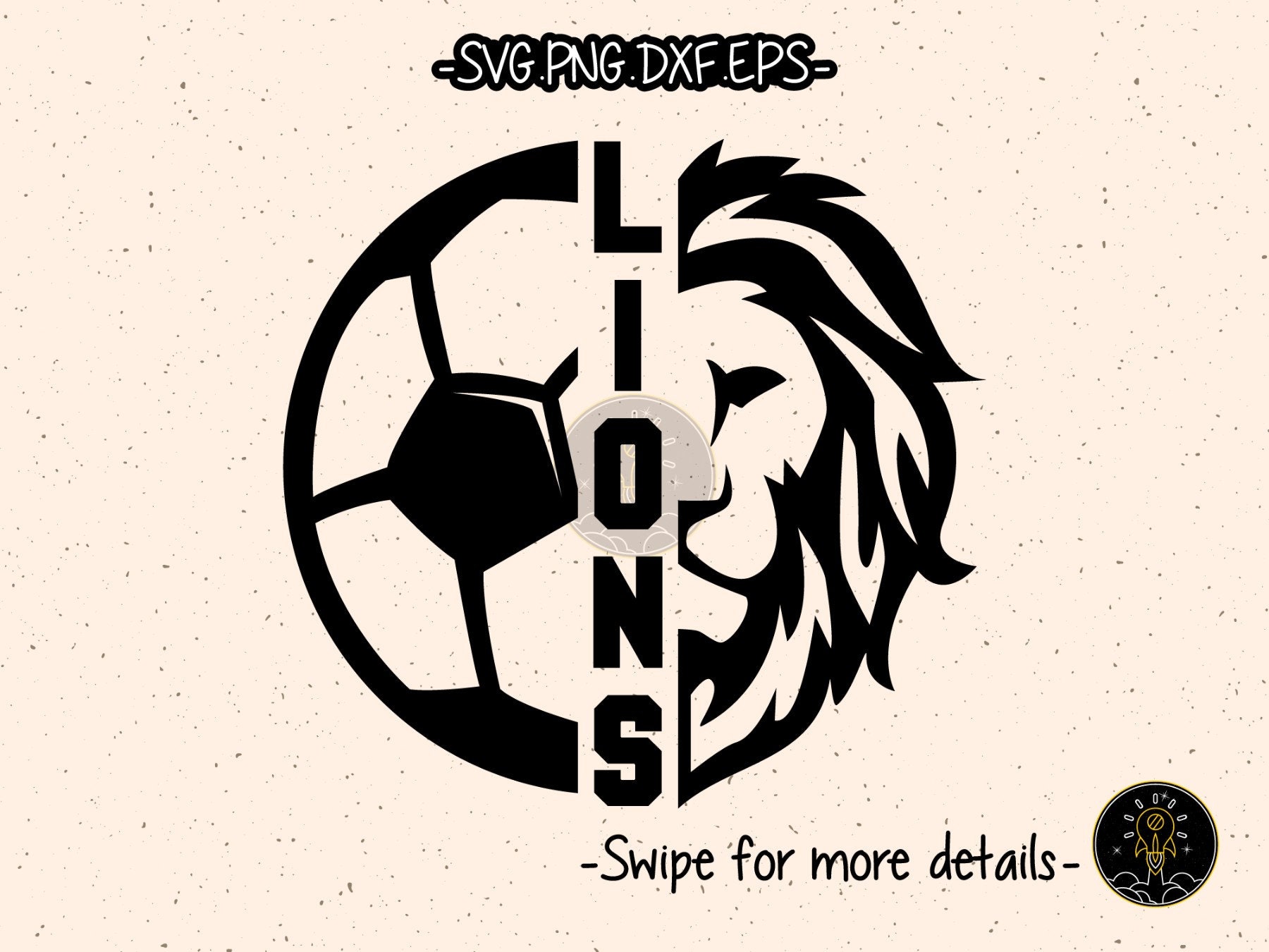 Lion Soccer Football Team SVG Cut File Cricut Clipart - Etsy Canada