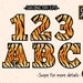 Tiger Numbers Letters Font Alphabet SVG Cut File Cricut Clipart - Etsy