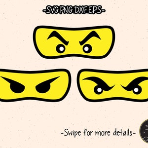 Ninja Eyes Mask SVG Cricut Cut File Clipart - Etsy
