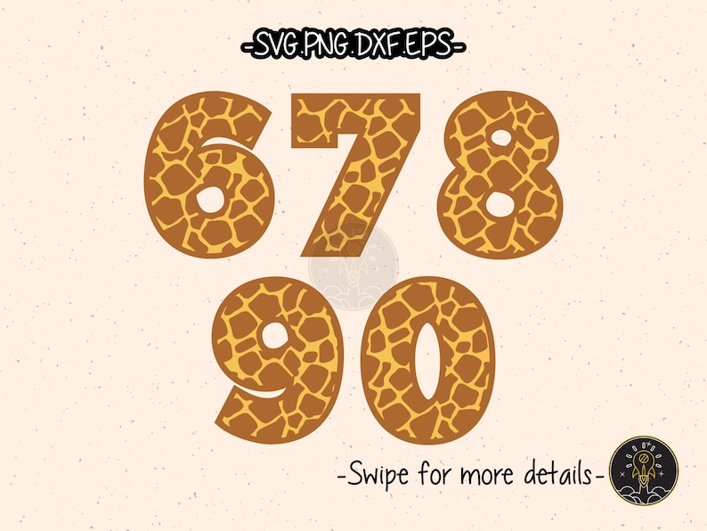 Giraffe Number Letter Font Alphabet SVG Vector Cut File Cricut - Etsy