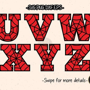 Spiderweb Spider Number Letter Font Alphabet SVG Cricut Cut File ...