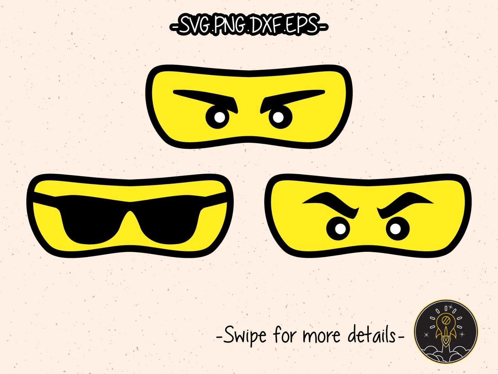 Ninja Eyes Mask SVG Cricut Cut File Clipart - Etsy