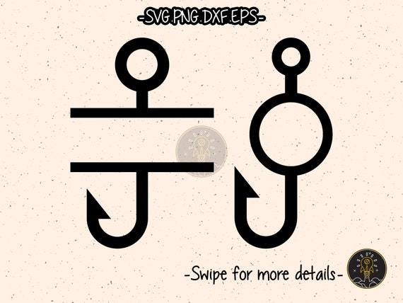 Digital Prints Prints Bass Fish Monogram Fish Hook font Split Bass ...