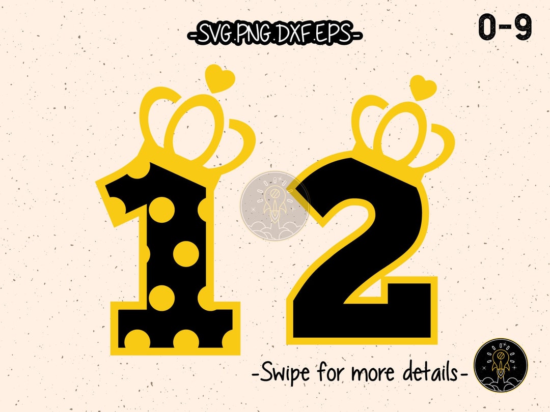 Birthday Princess Baby Girl Number SVG Cut File Cricut Clipart - Etsy