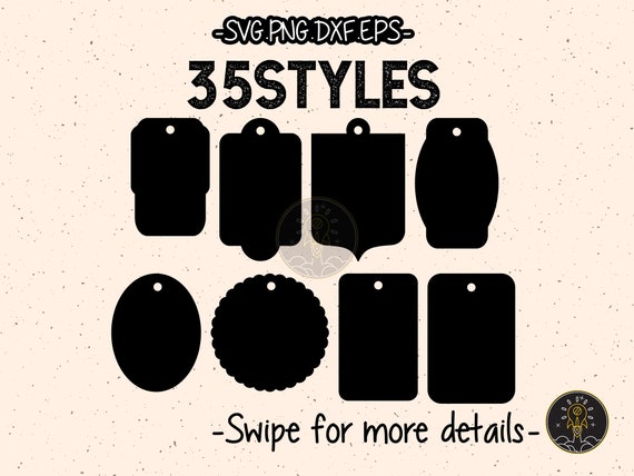 Gift Tag Price Tags Template SVG Laser Cut File Vector Cricut - Etsy