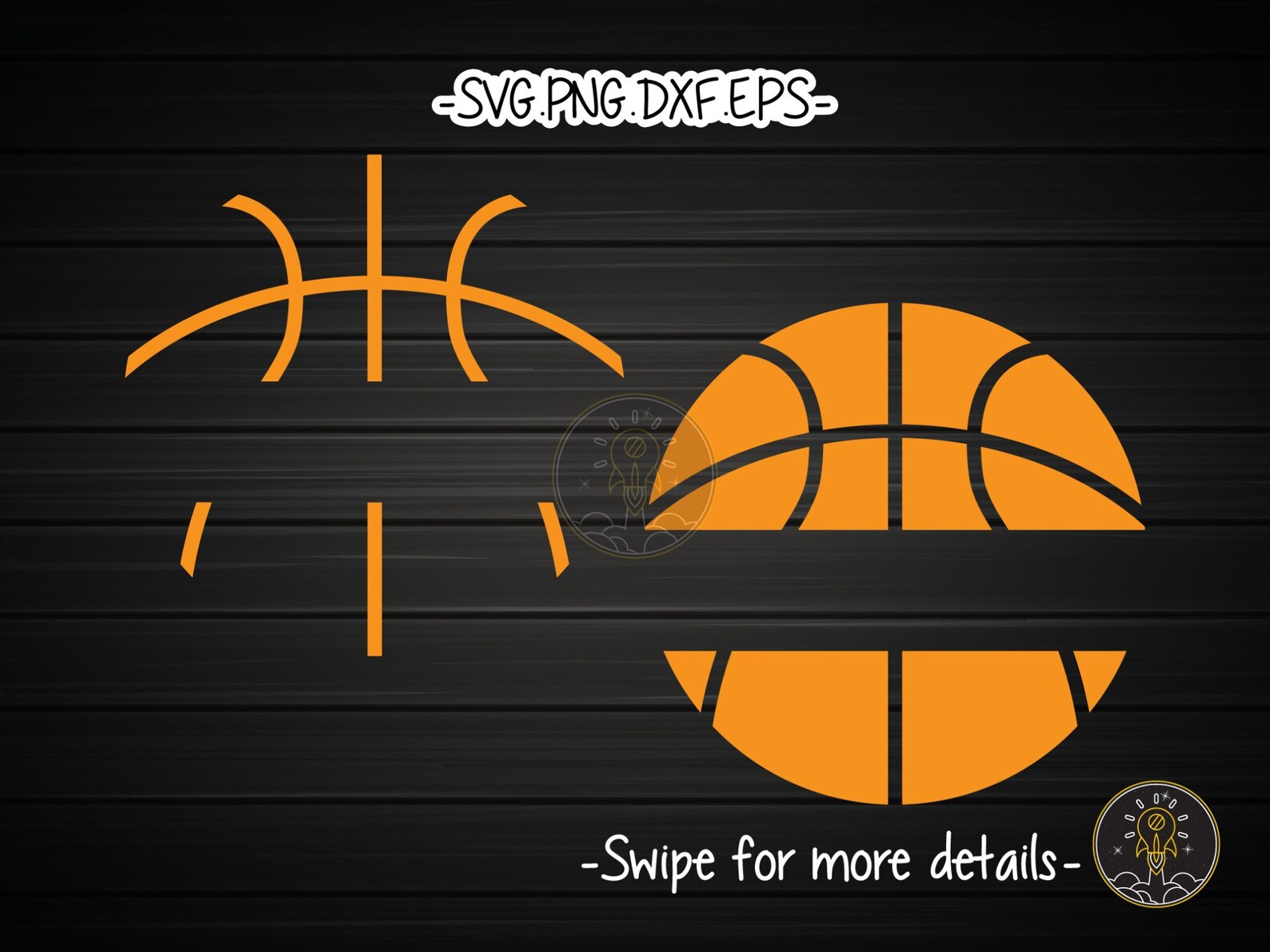 Basketball Split Monogram SVG Cut File Cricut Clipart - Etsy