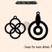 Circle Earring Template SVG Laser Cut File | Wood Leather Earring - Etsy