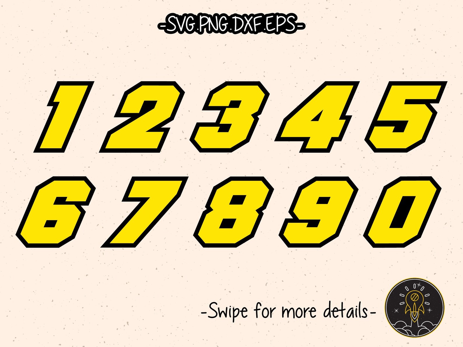 Nascar Supercross Motocross Racing Number Letter Font Alphabet - Etsy