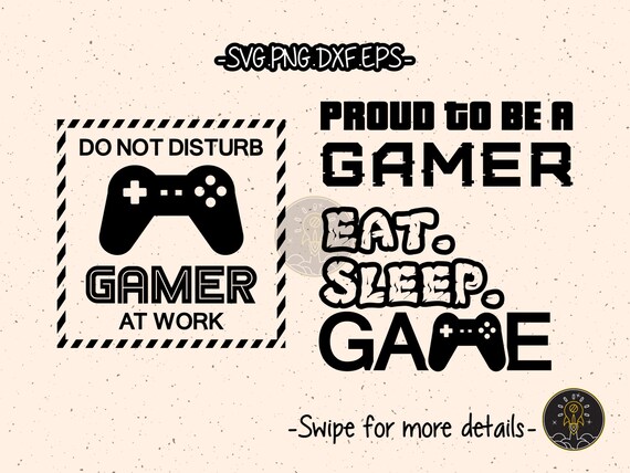 Gamer Gaming Video Game SVG Cut File Vector Cricut Silhouette | Etsy Canada