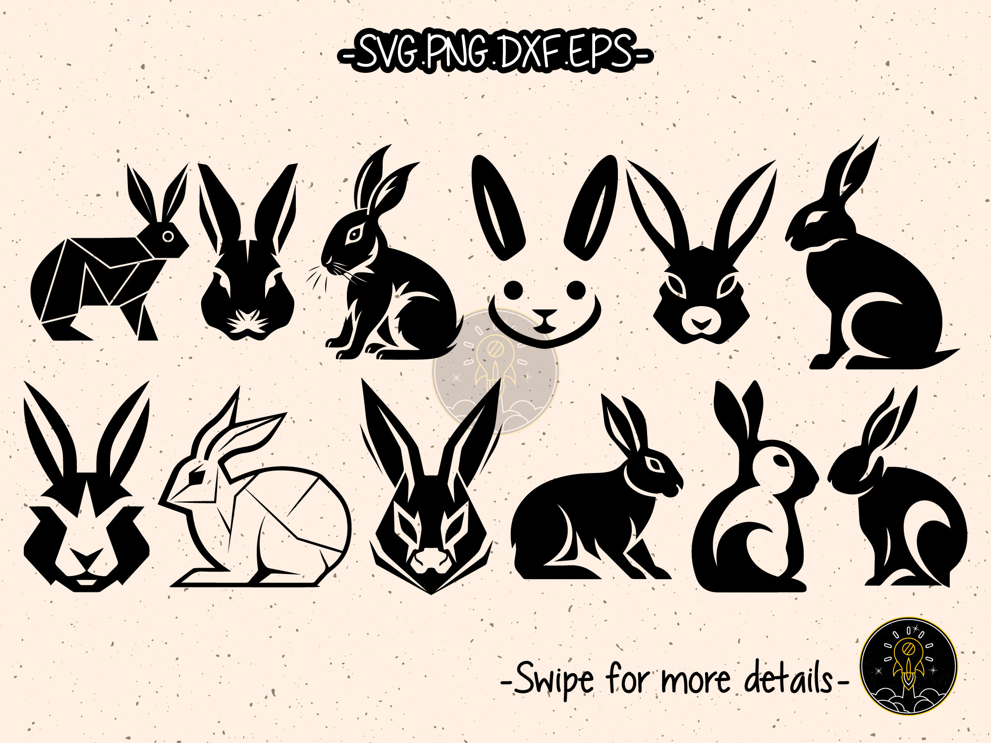 Rabbit Bunny Team Animal Mascot SVG Cricut Cut File Clipart PNG ...