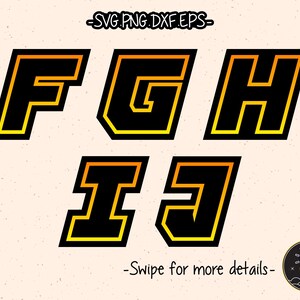 Motocross Supercross Racing Nascar Number Letter Font Alphabet SVG Cut ...