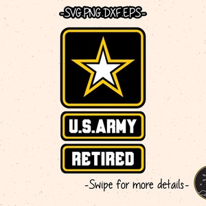 America USA US Army Military SVG Soldier Strong Retired Cut File Cricut ...