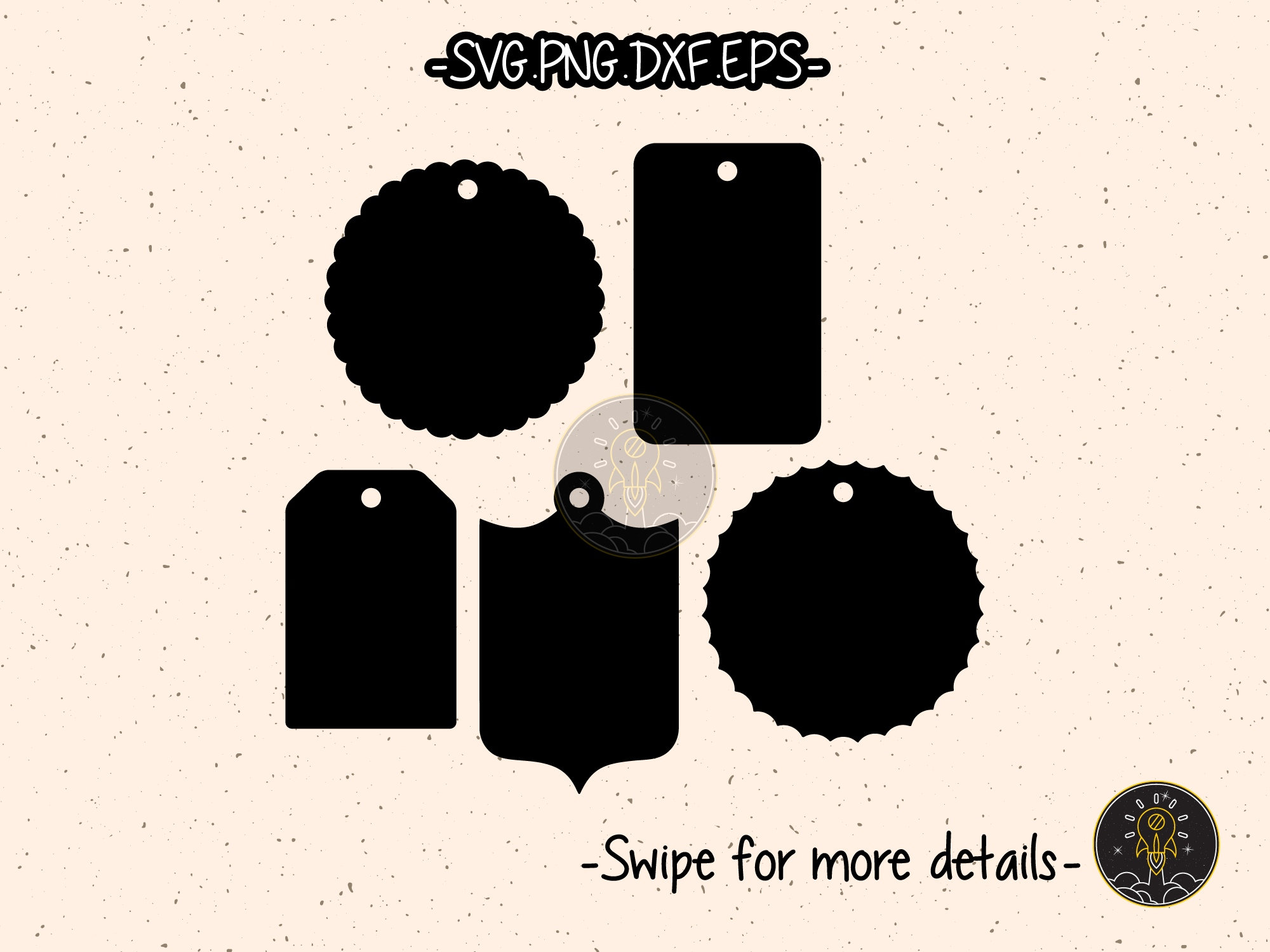 Gift Tag Price Tags Template SVG Laser Cut File Vector Cricut - Etsy