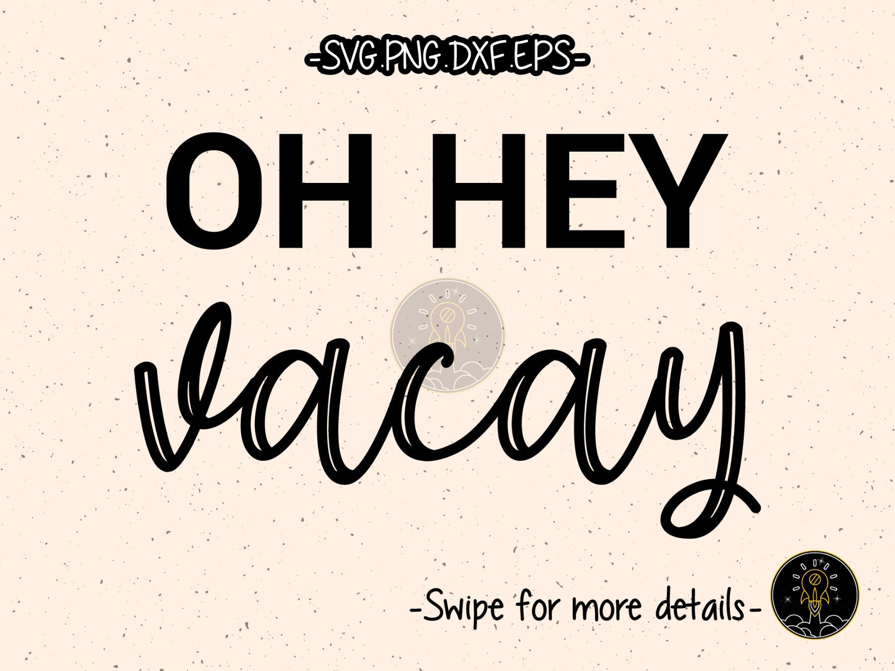 Oh Hey Vacay Vacation Traveling SVG Cut File Cricut Clipart - Etsy