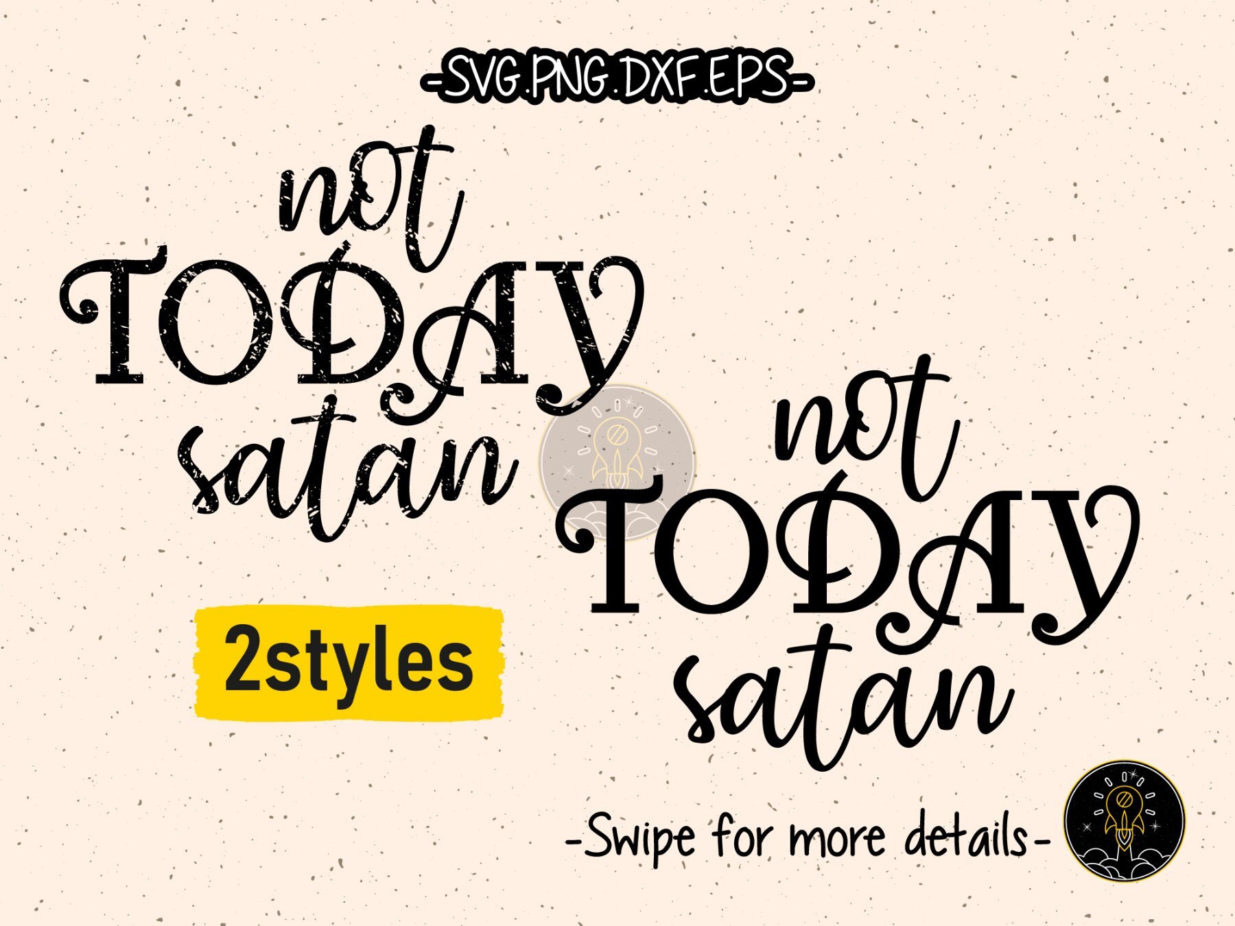 Not Today Satan SVG Cut File Cricut Clipart - Etsy