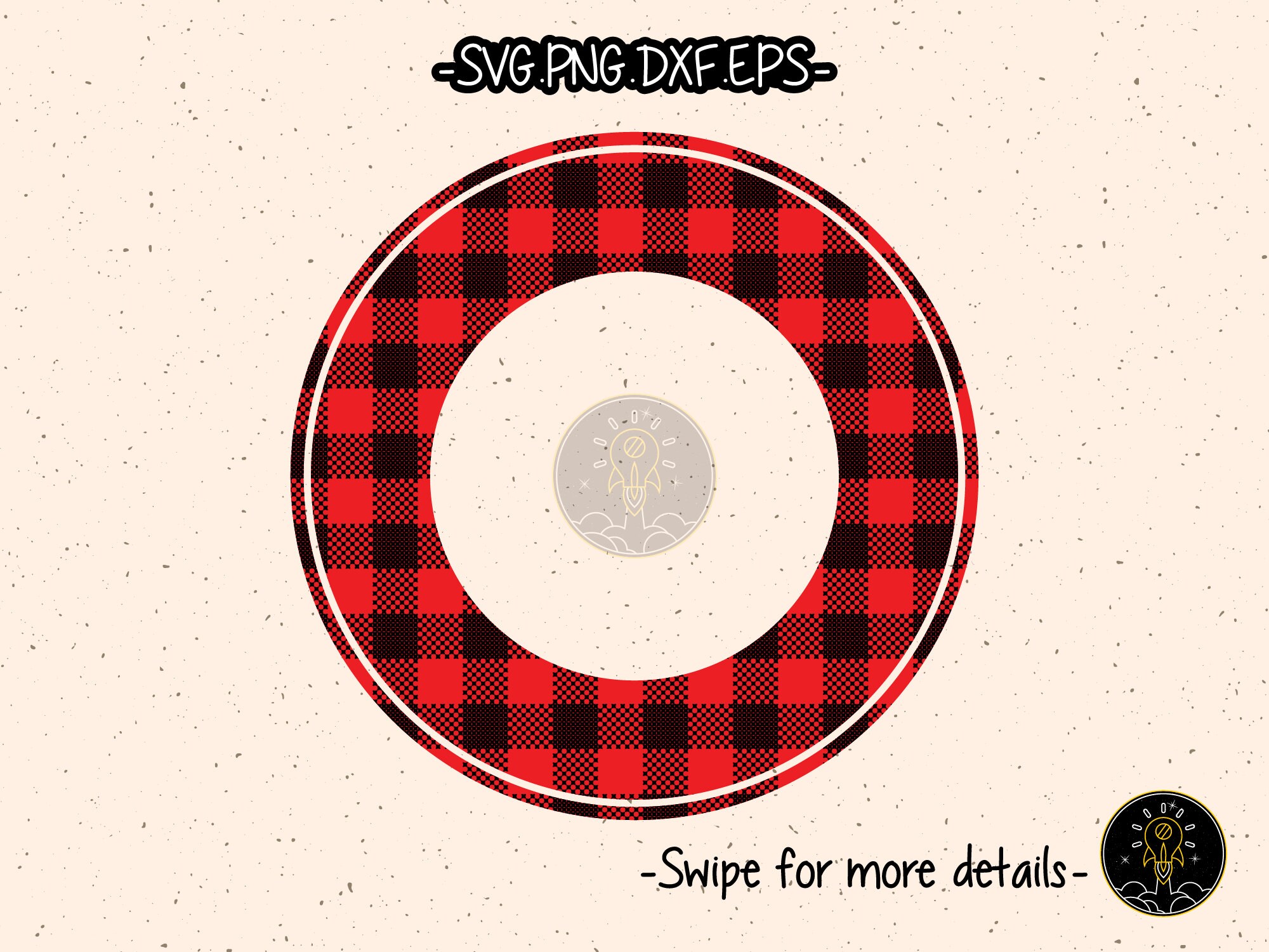 Buffalo Plaid Coffee SVG Template Tumbler Cold Cup Cut File - Etsy