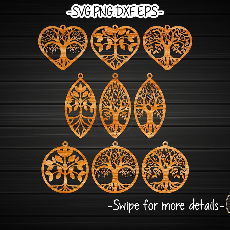 Laser Cut Earring Files - Etsy