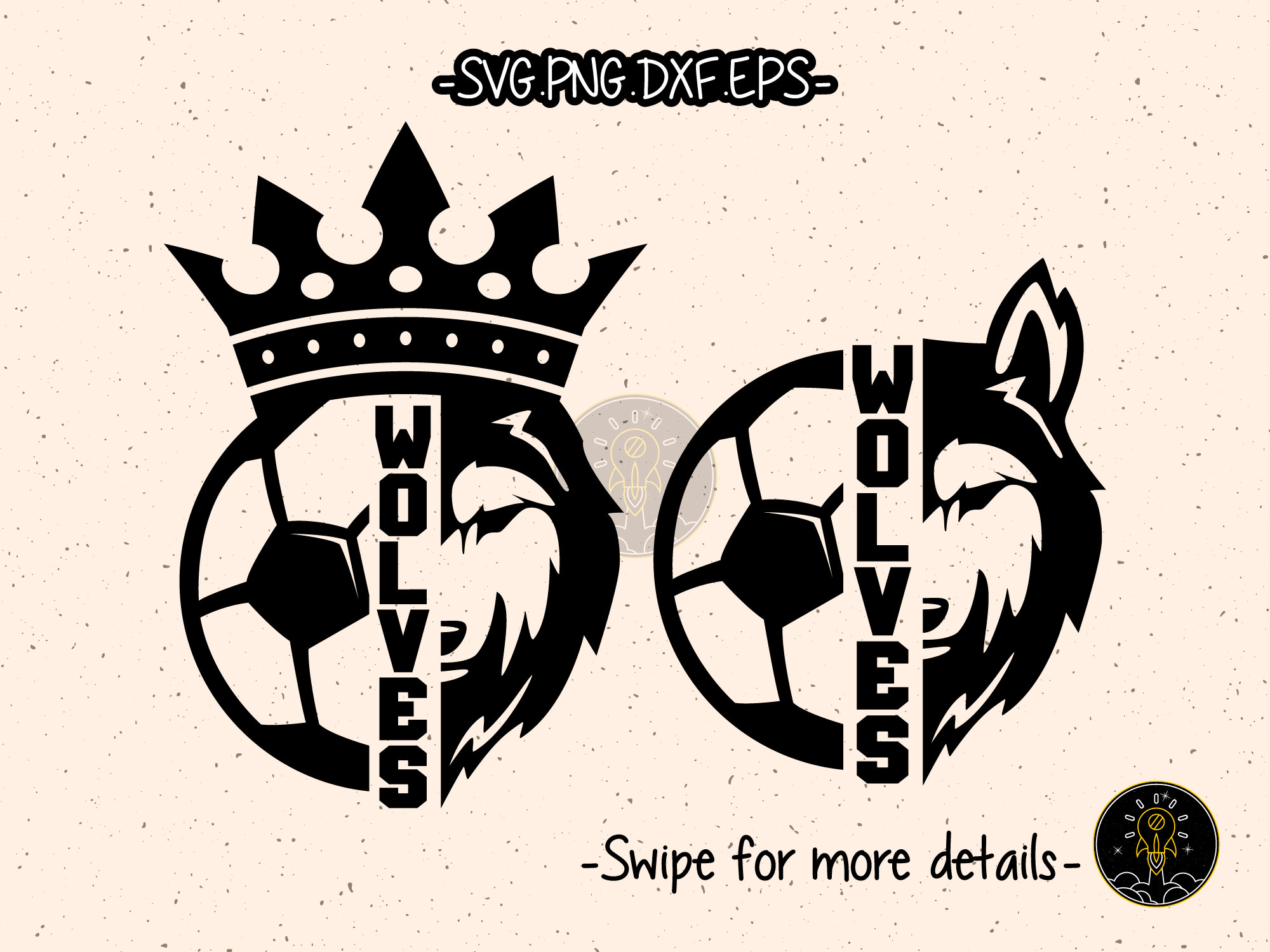 Wolves Wolf Team Soccer Football SVG Cut File Cricut Clipart - Etsy