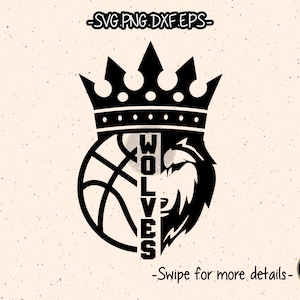 Wolves Wolf Team Basketball SVG Cut File Cricut Clipart - Etsy