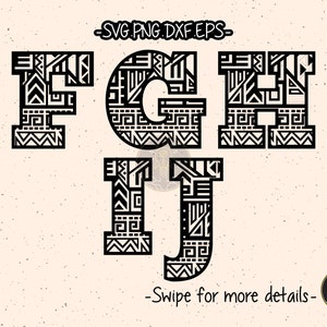 Aztec Number Letter Font Alphabet SVG Cut File Cricut Clipart - Etsy