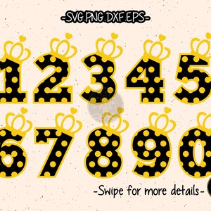 Birthday Princess Baby Girl Number SVG Cut File Cricut Clipart - Etsy