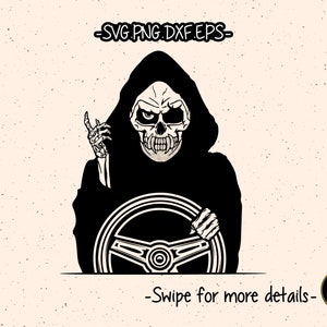 Truck Driver SVG Biker Cricut Skull Skeleton Cut File Clipart - Etsy