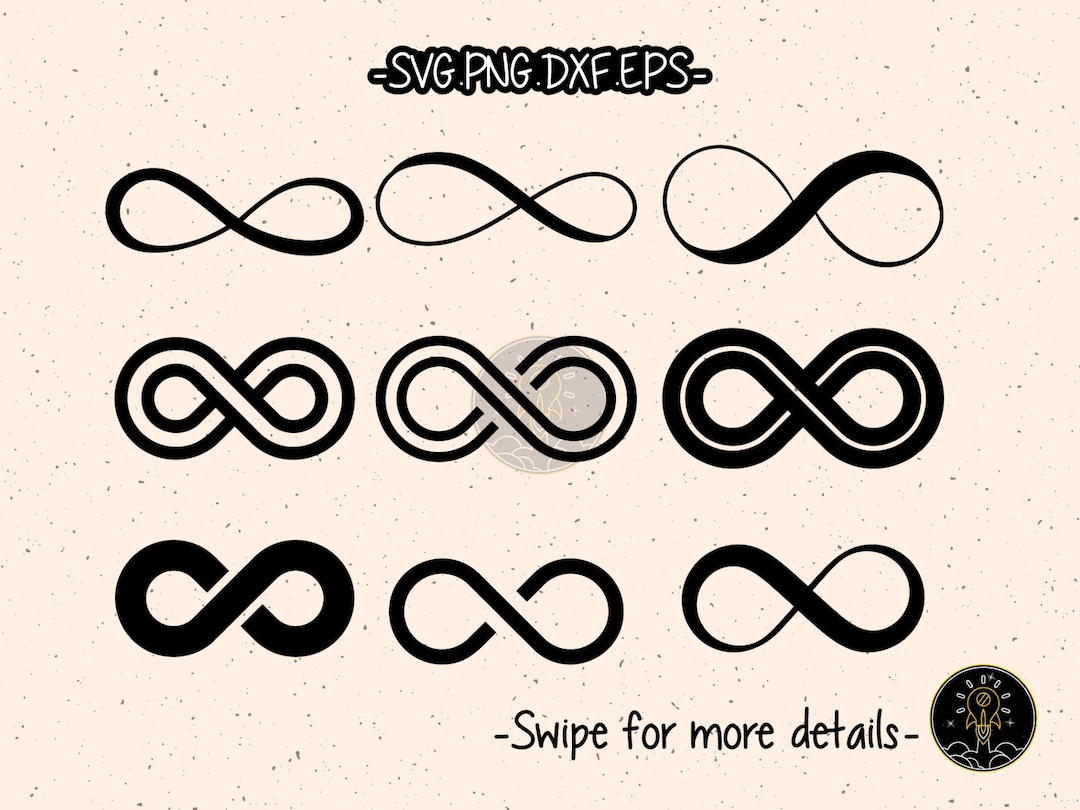 Infinity Infinite SVG Bundle Cut File Cricut Clipart - Etsy