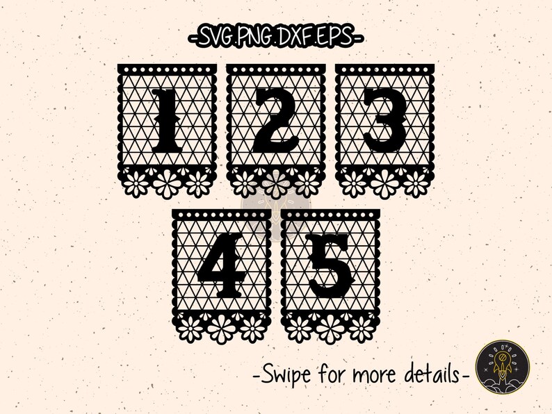 Papel Picado Number Letter Alphabet SVG Cut File Cricut - Etsy