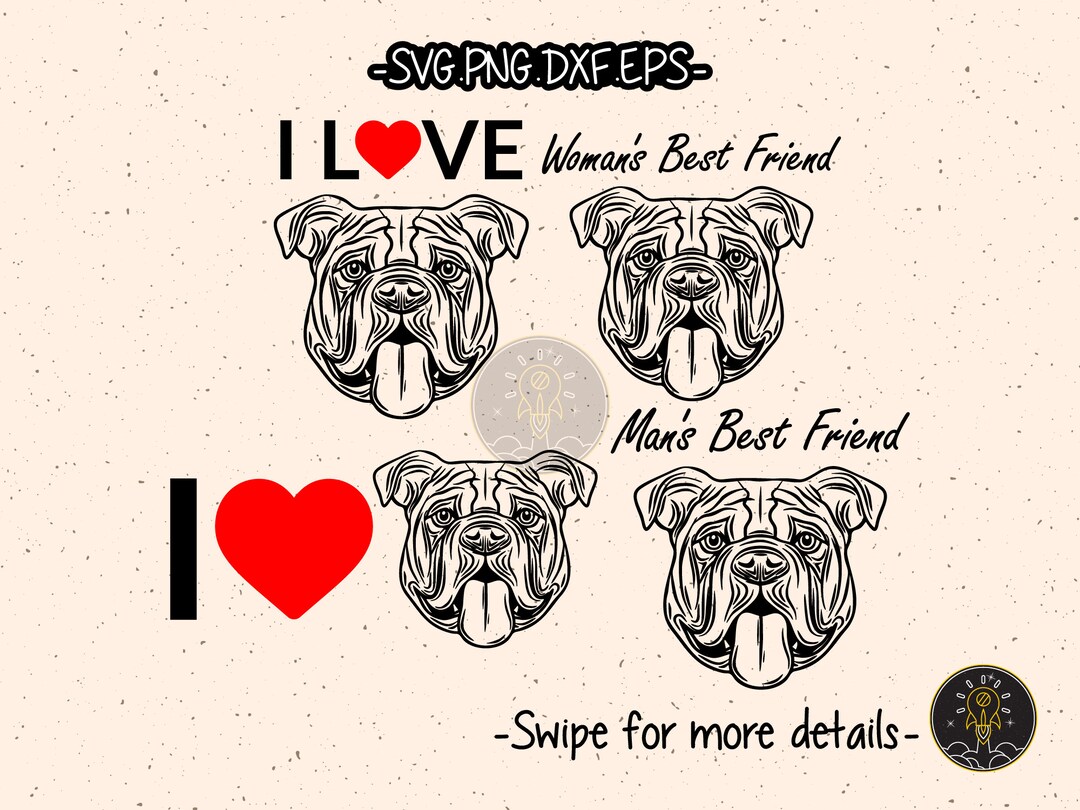 Bulldog Dog Breed SVG Cut File Cricut Clipart - Etsy