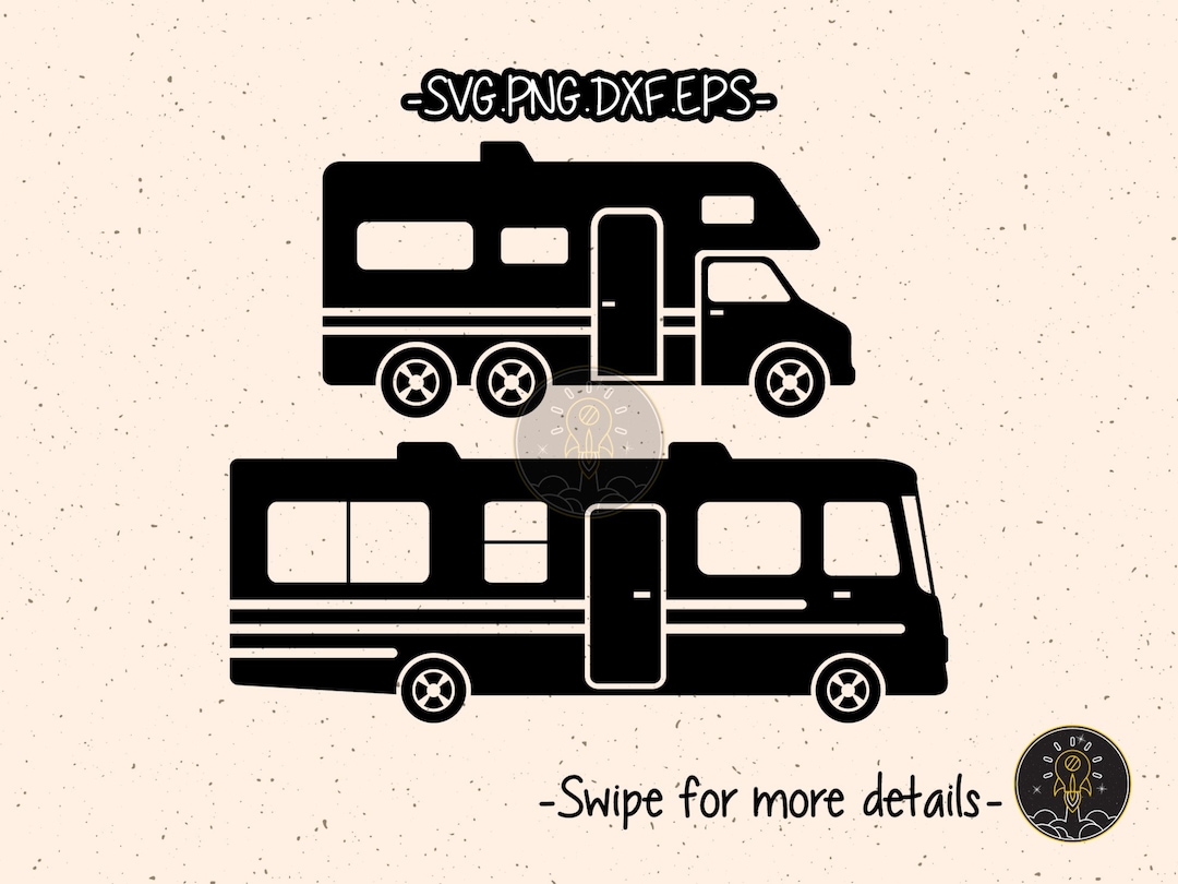 Class A Class C Motorhome RV SVG Cut File Vector Cricut Silhouette ...