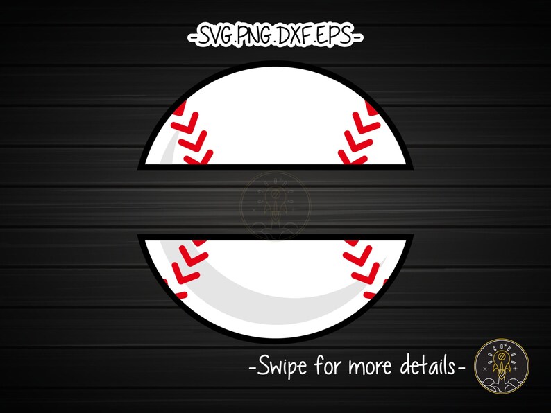 Split Baseball Team SVG Cut File Cricut Clipart - Etsy