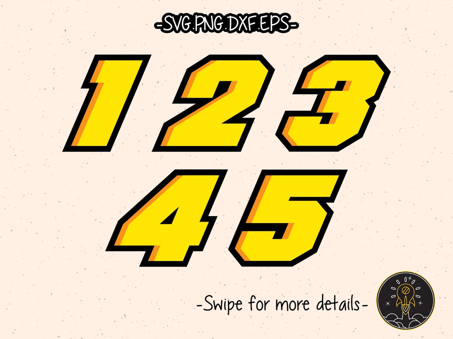 Supercross Motocross Racing Nascar Numbers Letters Font | Etsy