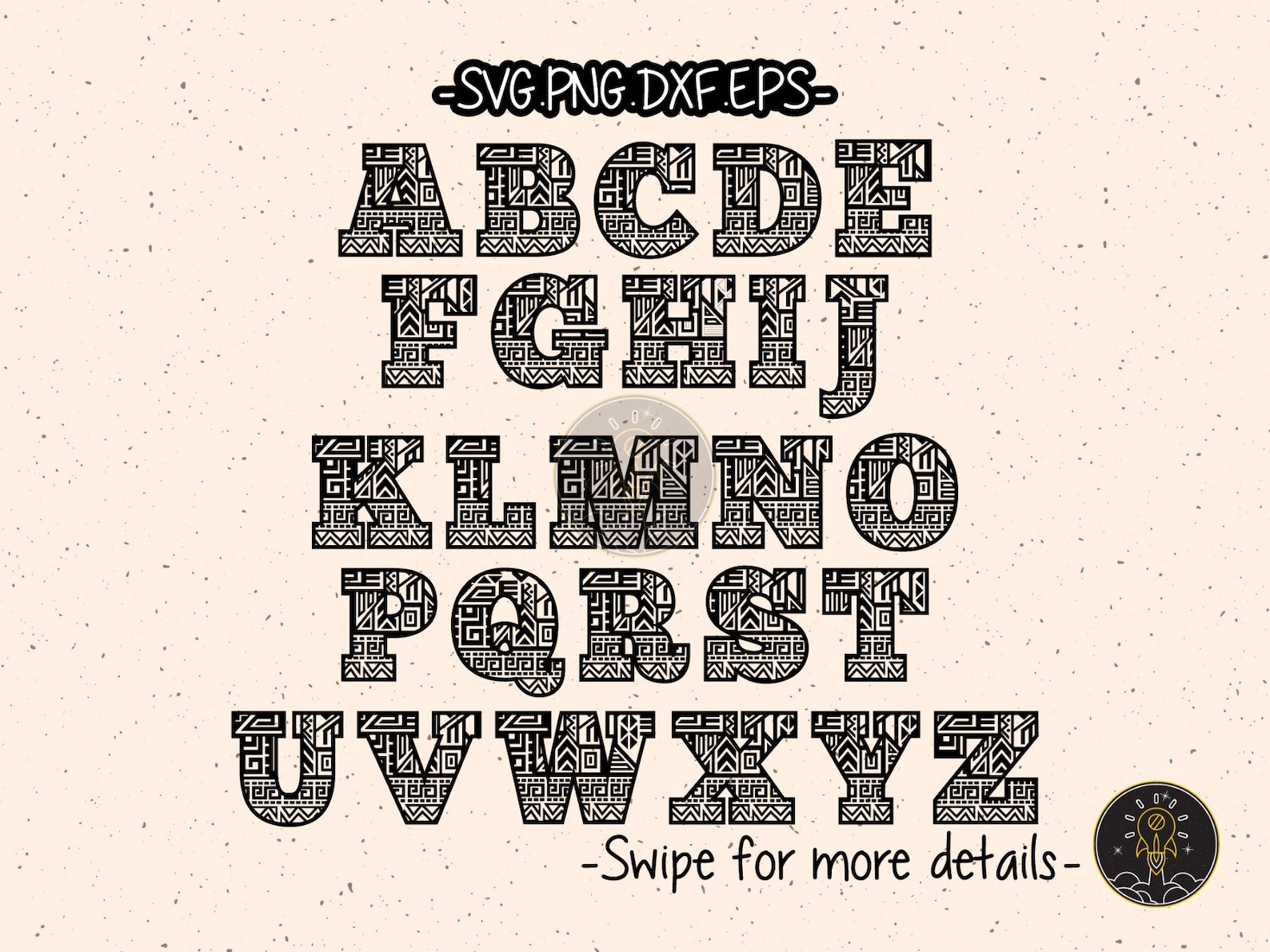 Aztec Number Letter Font Alphabet SVG Cut File Cricut Clipart - Etsy