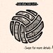 Volleyball Zentangle SVG Cut File Cricut Clipart - Etsy