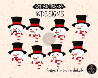 Snowman SVG, Snow Man With A Top Hat, Cute Snowman, Snowman PNG ...