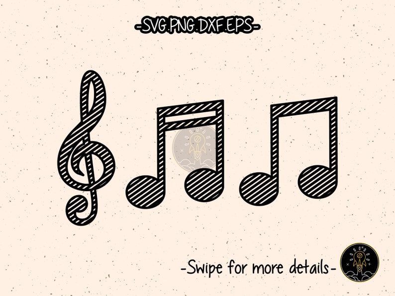 Musical Music Notes SVG Cut File Cricut Clipart - Etsy