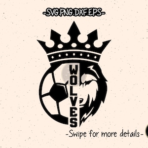 Wolves Wolf Team Soccer Football SVG Cut File Cricut Clipart - Etsy