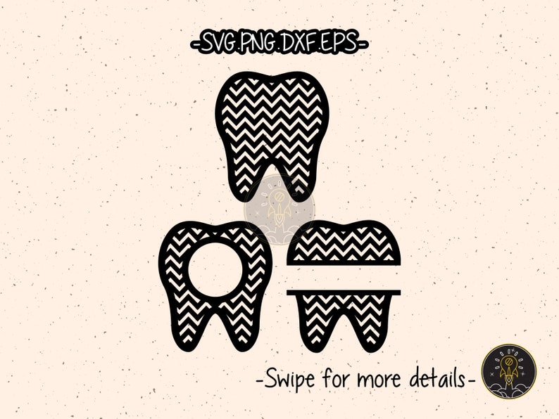 Tooth Dentist Dental Teeth Monogram SVG Cut File Cricut - Etsy