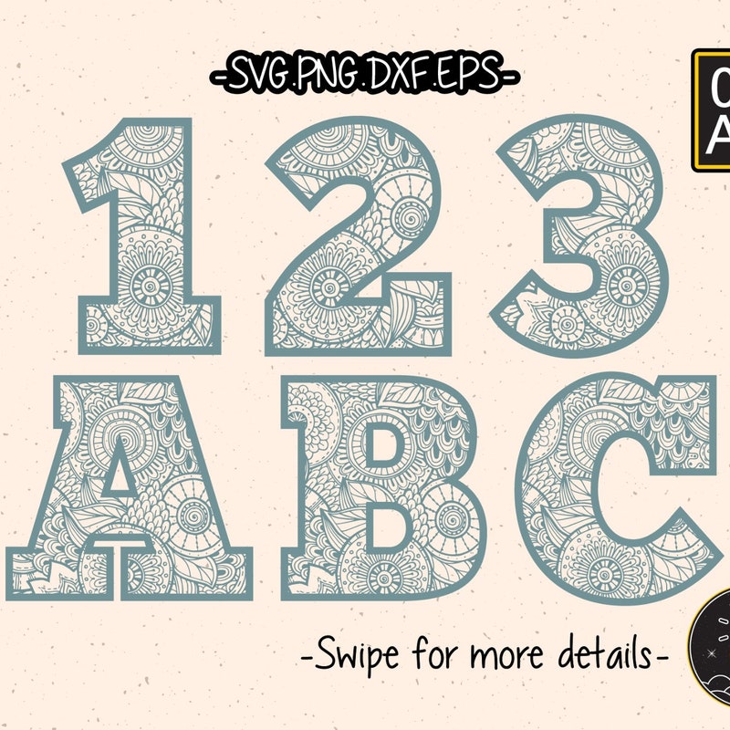 Zentangle Alphabet - Etsy