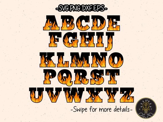 Flame Font Numbers